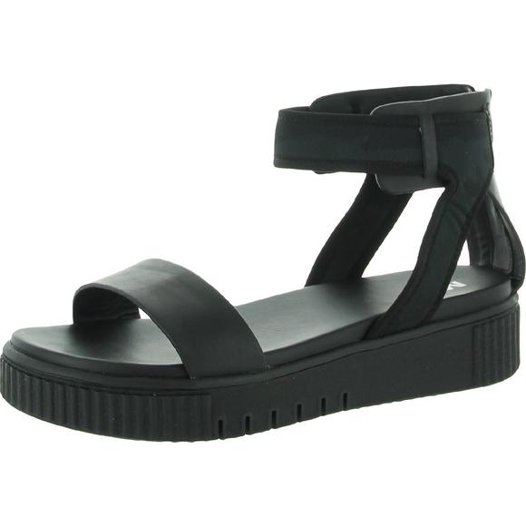 MIA | Shoes | Mia Womens Melia Black Wedge Open Toe Back Zipper ...